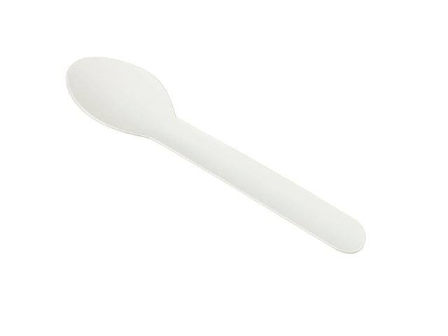 White Paper Spoon 160mm (1000pcs) | 9-Ply | Disposable — Element Packaging