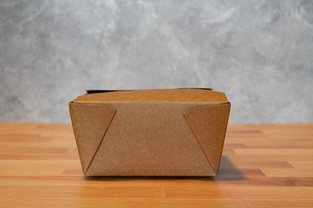 Small Kraft Paper Food Container (450pcs) | To-Go Box | Biobox #1 | Di ...